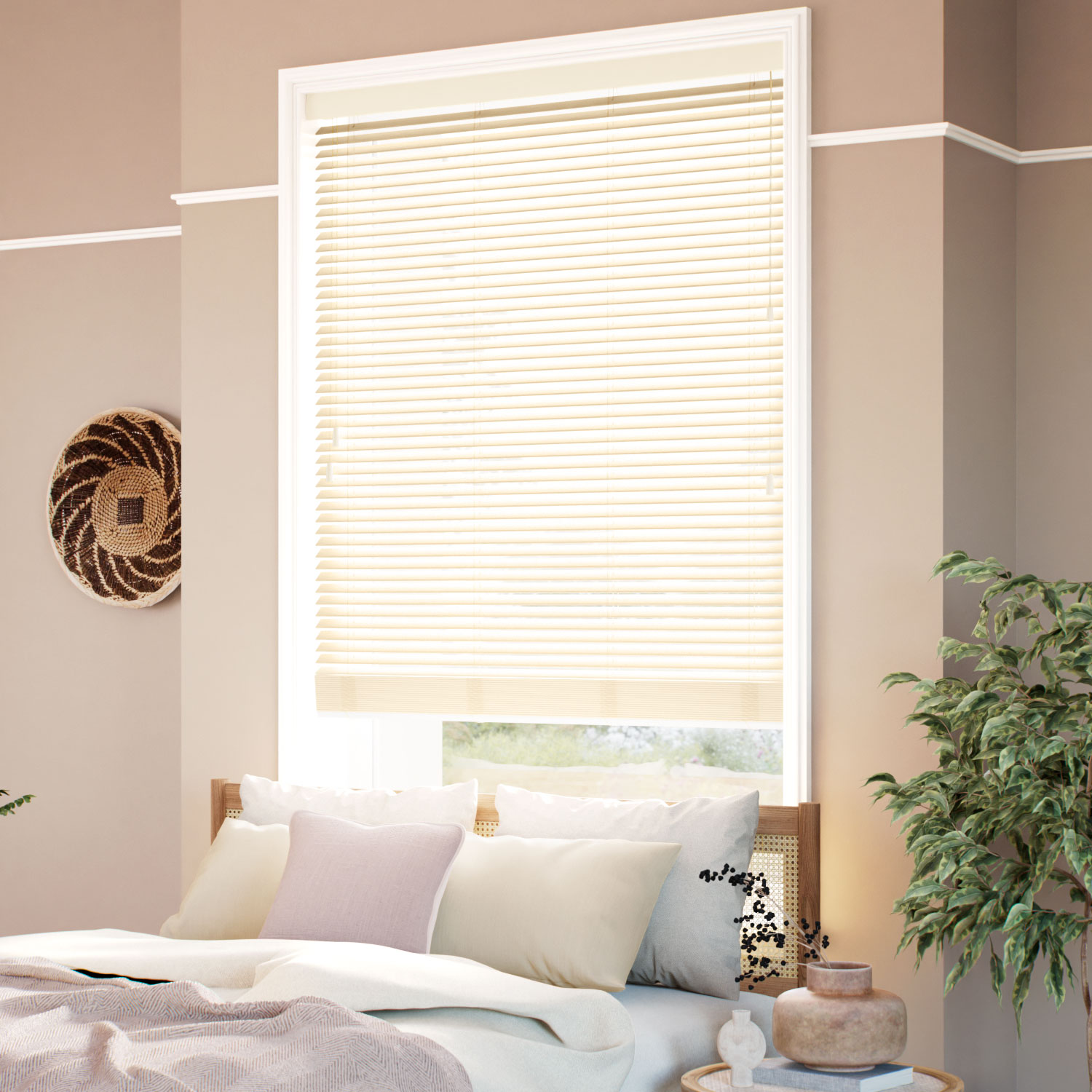 Cream Wooden Blind Wooden Blind - 35mm Slat