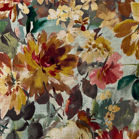 Tahiti Duckegg Sunflower Roman Blind