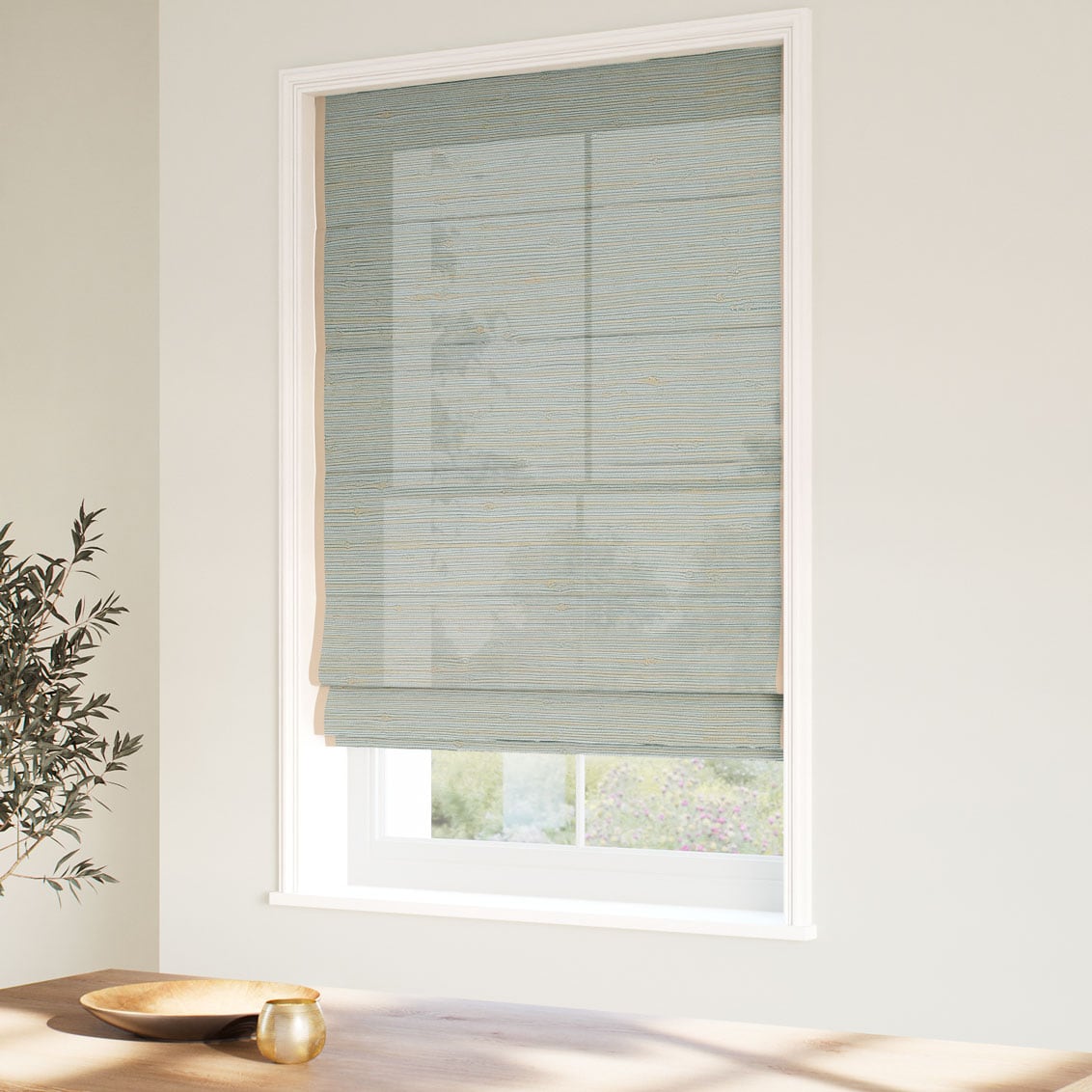 Talara Driftwood & Tan Roman Blind
