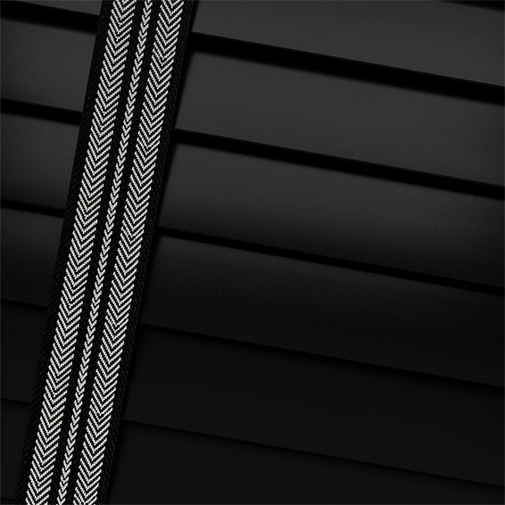 Dark Storm & Tapestry Mono Wooden Blind - 50mm Slat