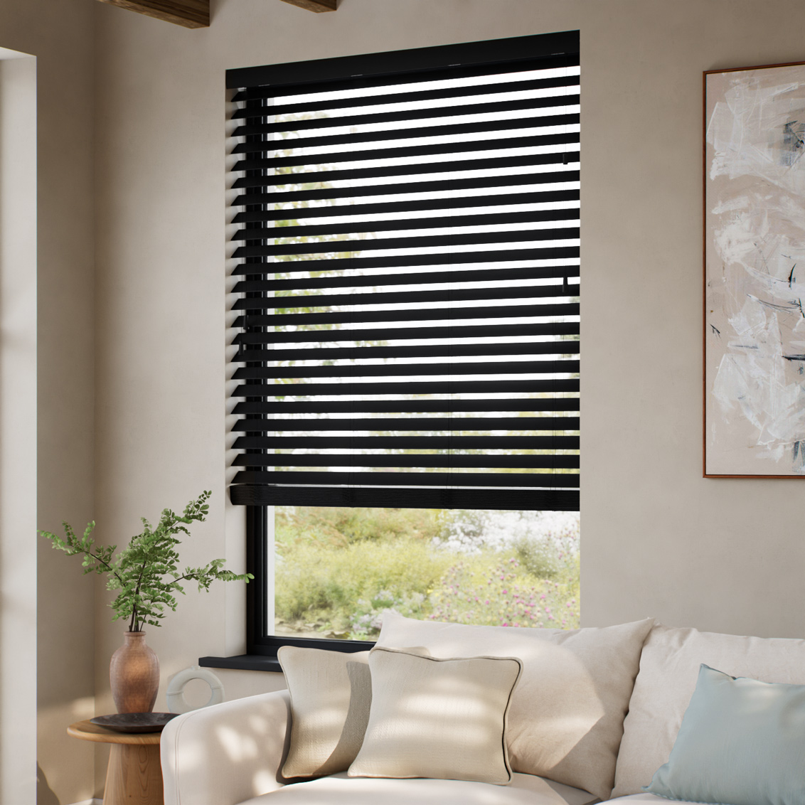Dark Storm Wooden Blind - 64mm Slat