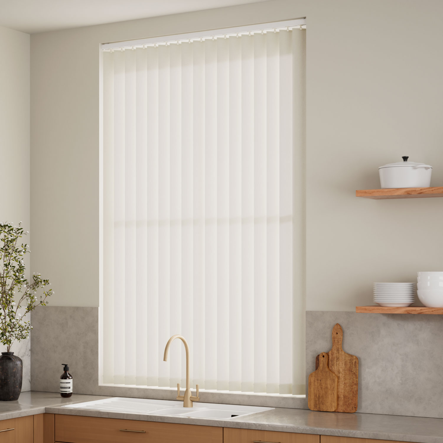 Toledo Arcadia White Vertical Blind