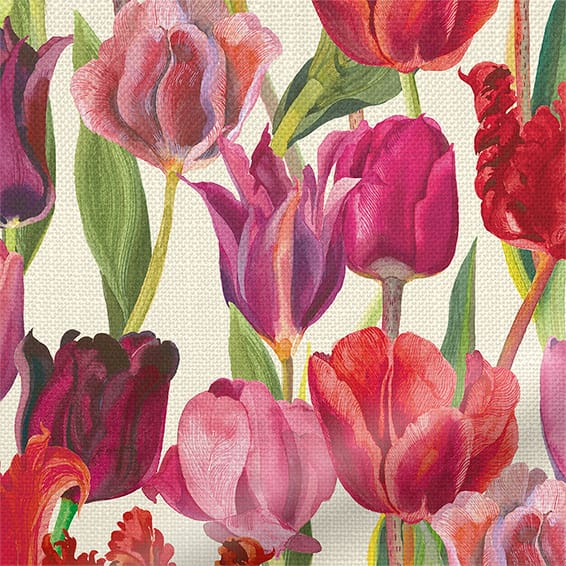 Tulips Pink Curtains