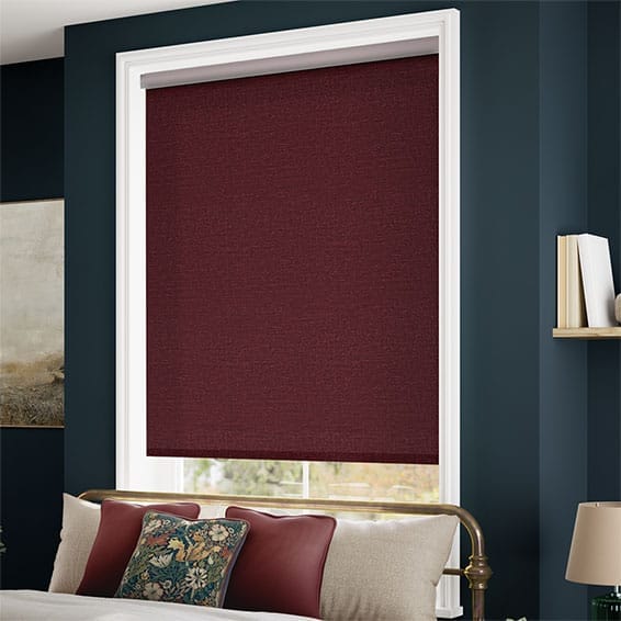 Twist2Go Choices Paleo Linen Ruby Red Roller Blind