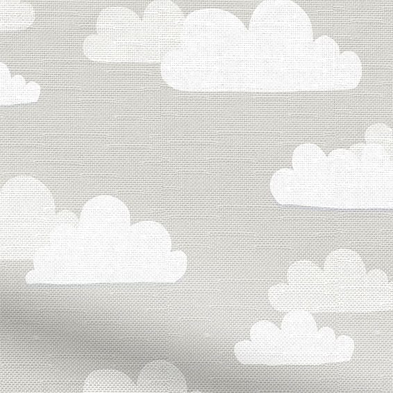 Twist2Go Fluffy Clouds Blackout Grey Roller Blind