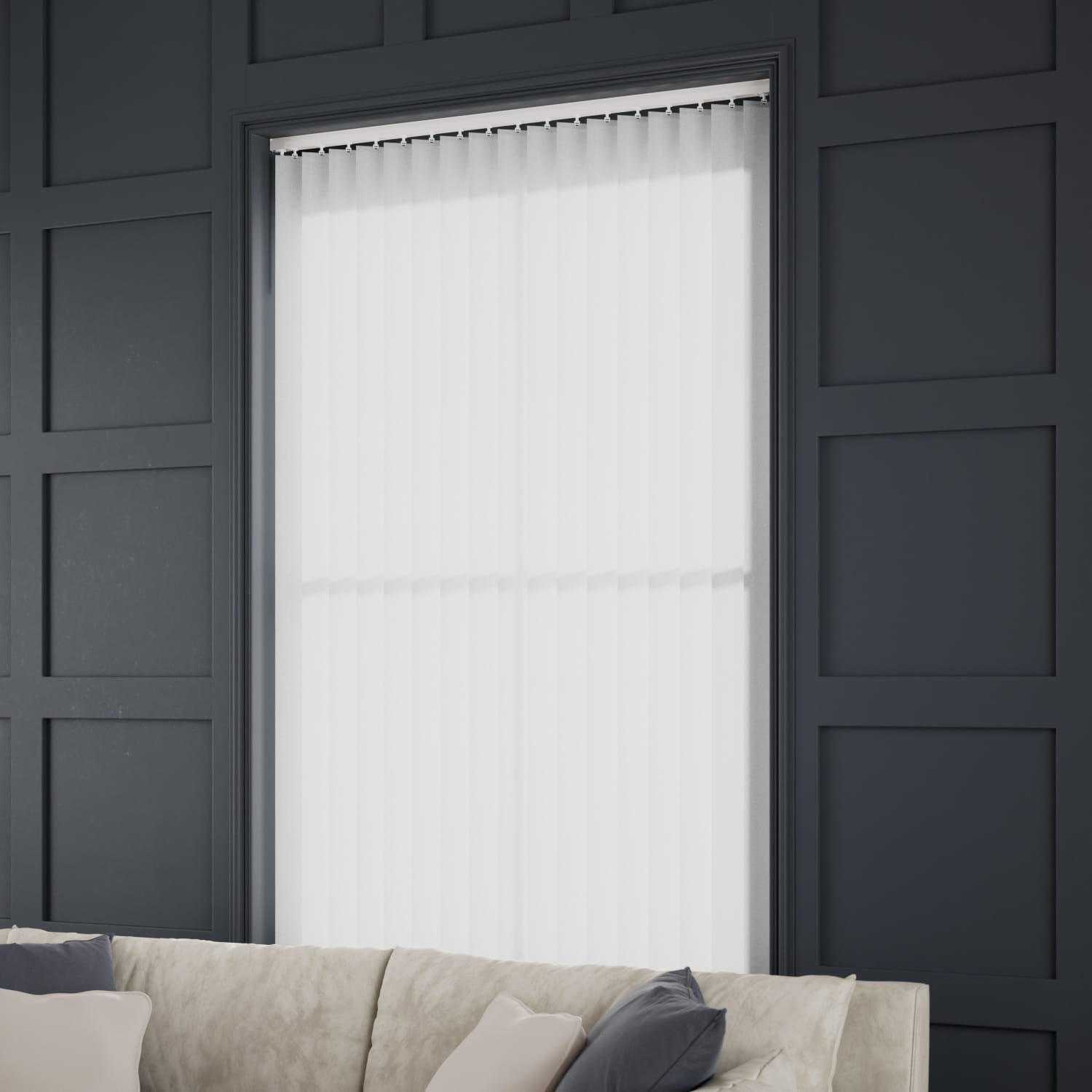 Utopia White Vertical Blind