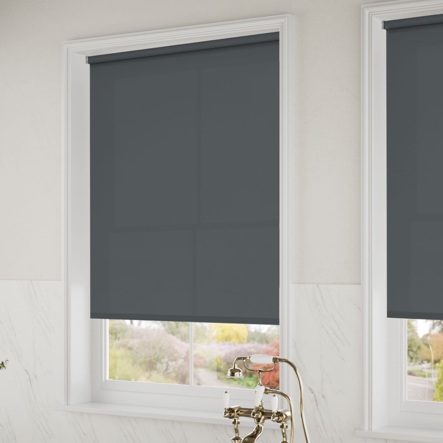 Valencia Anchor Grey Roller Blind