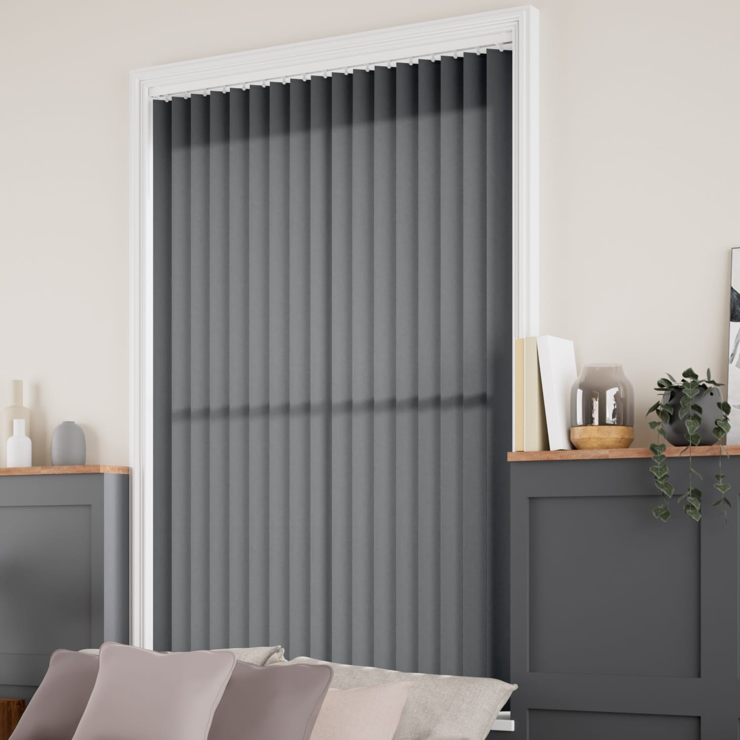 Valencia Anchor Grey Vertical Blind