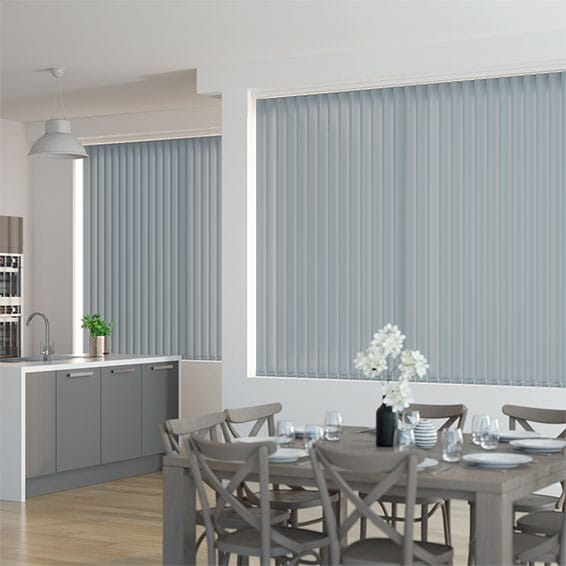 Valencia Blue Grey Vertical Blind