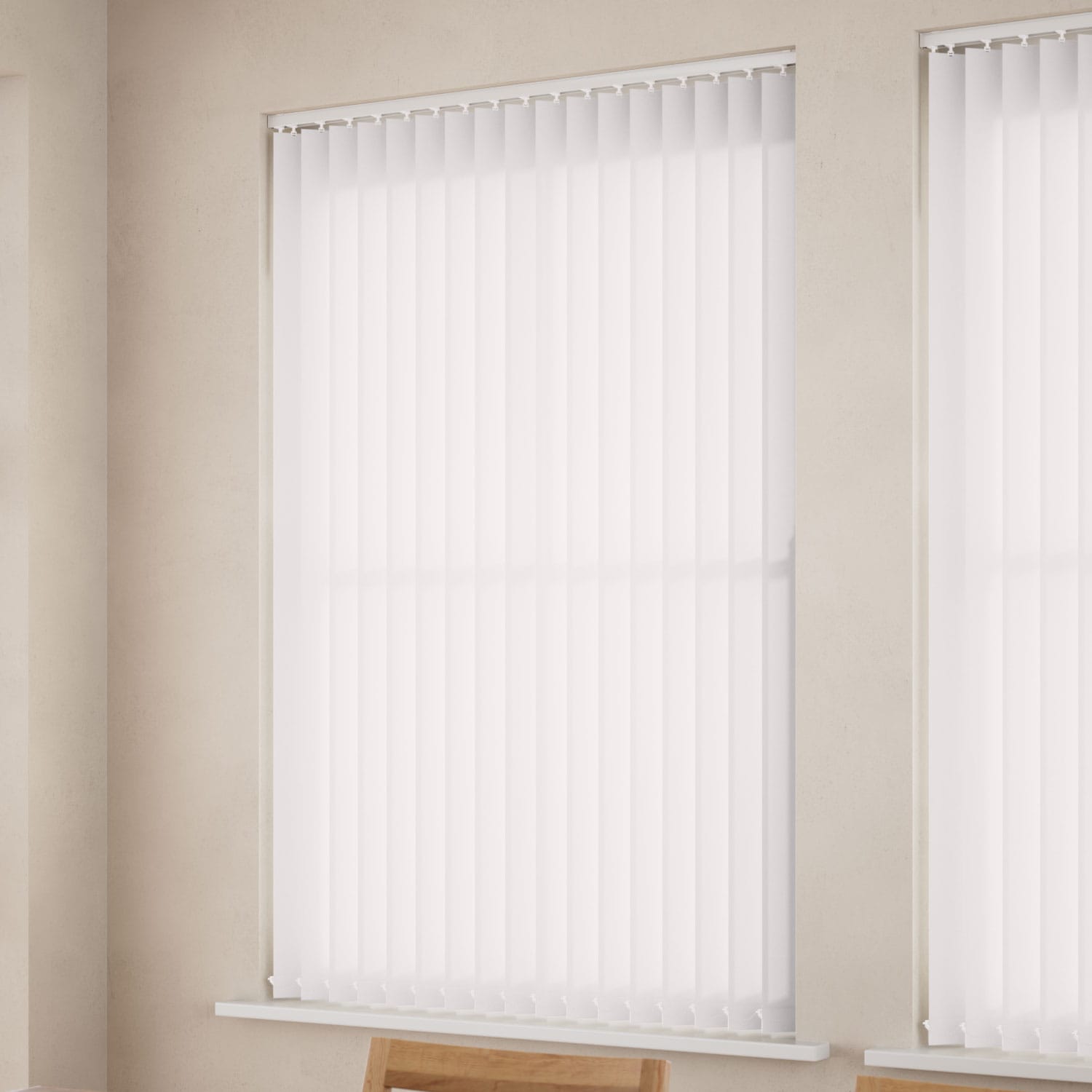 Valencia White Vertical Blind