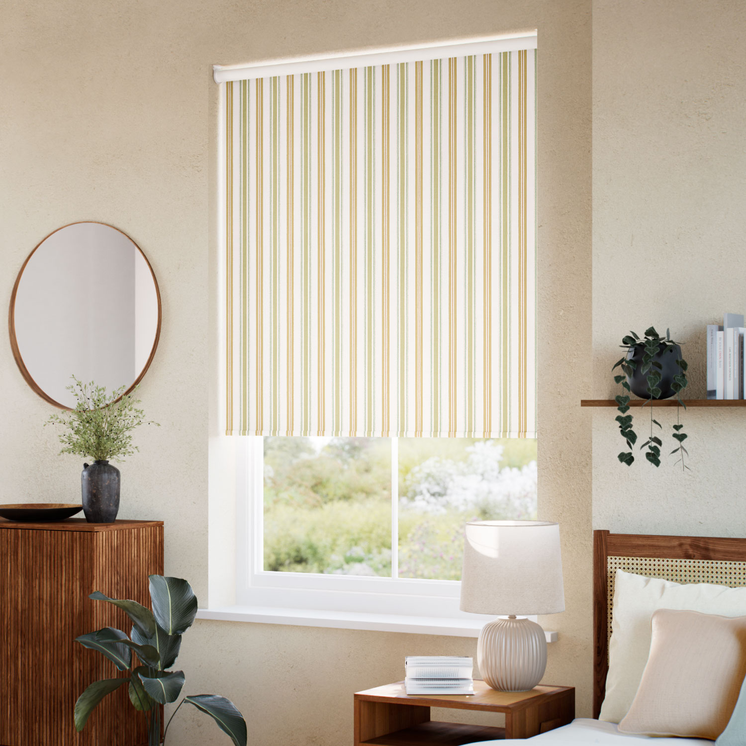 Valley Stripe Clouds & Sunshine Roller Blind