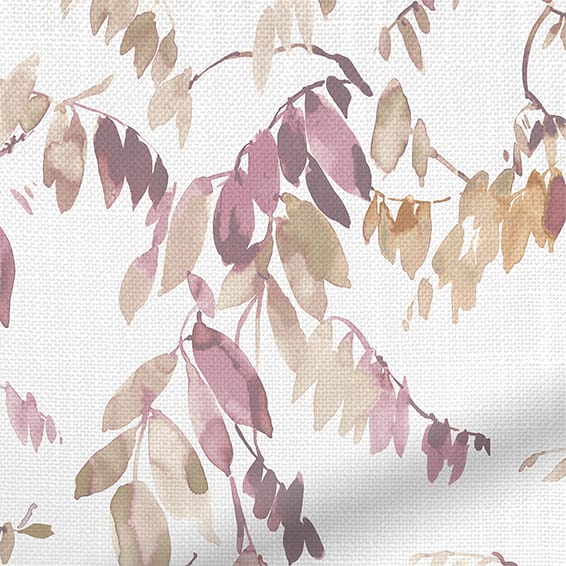 Watercolour Canopy Mauve Curtains