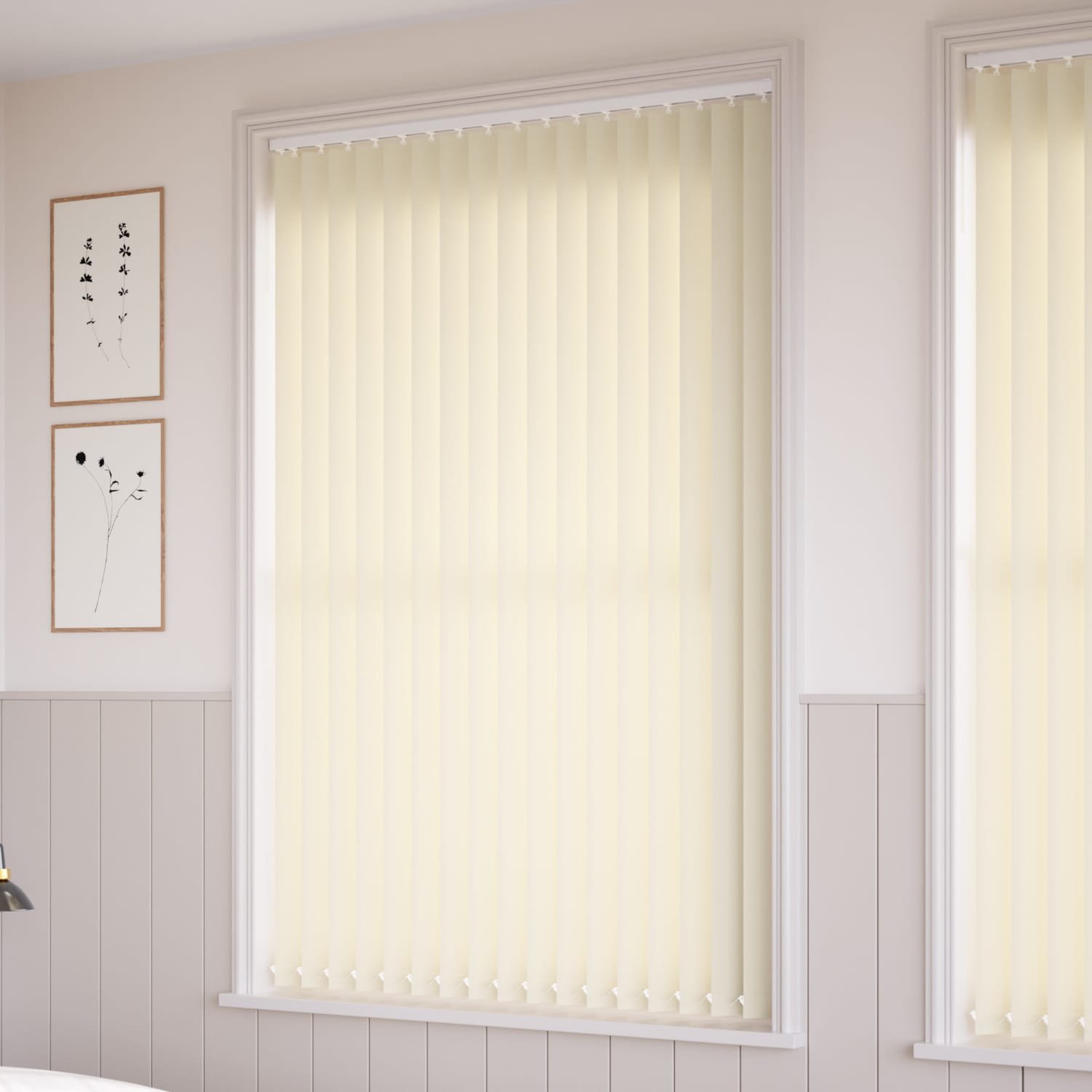 Welwyn Ivory Vertical Blind | Blinds 2go