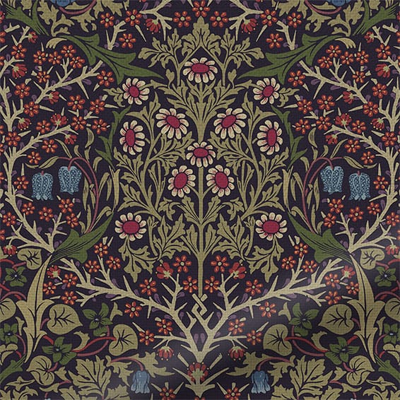William Morris Blackthorn Damson Curtains