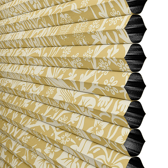 William Morris DuoShade Blackthorn Saffron Thermal Blind