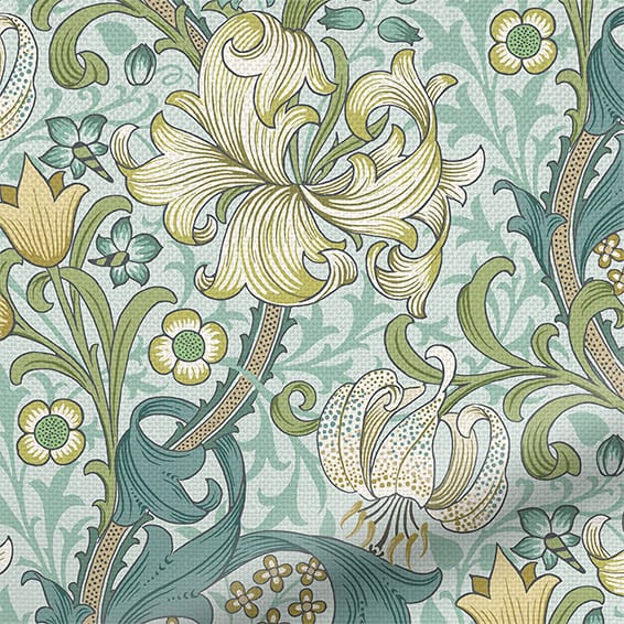 William Morris Golden Lily Opal Curtains