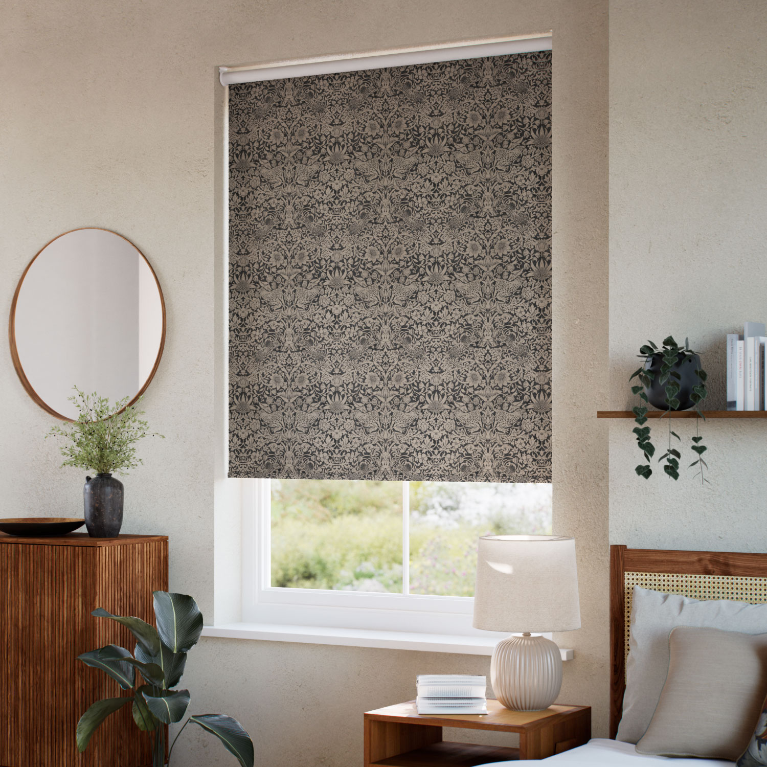 Twist2Go William Morris Strawberry Thief Jacquard Antique Bronze Roller ...