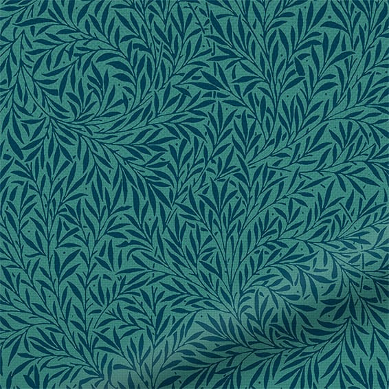William Morris Willow Jade Curtains