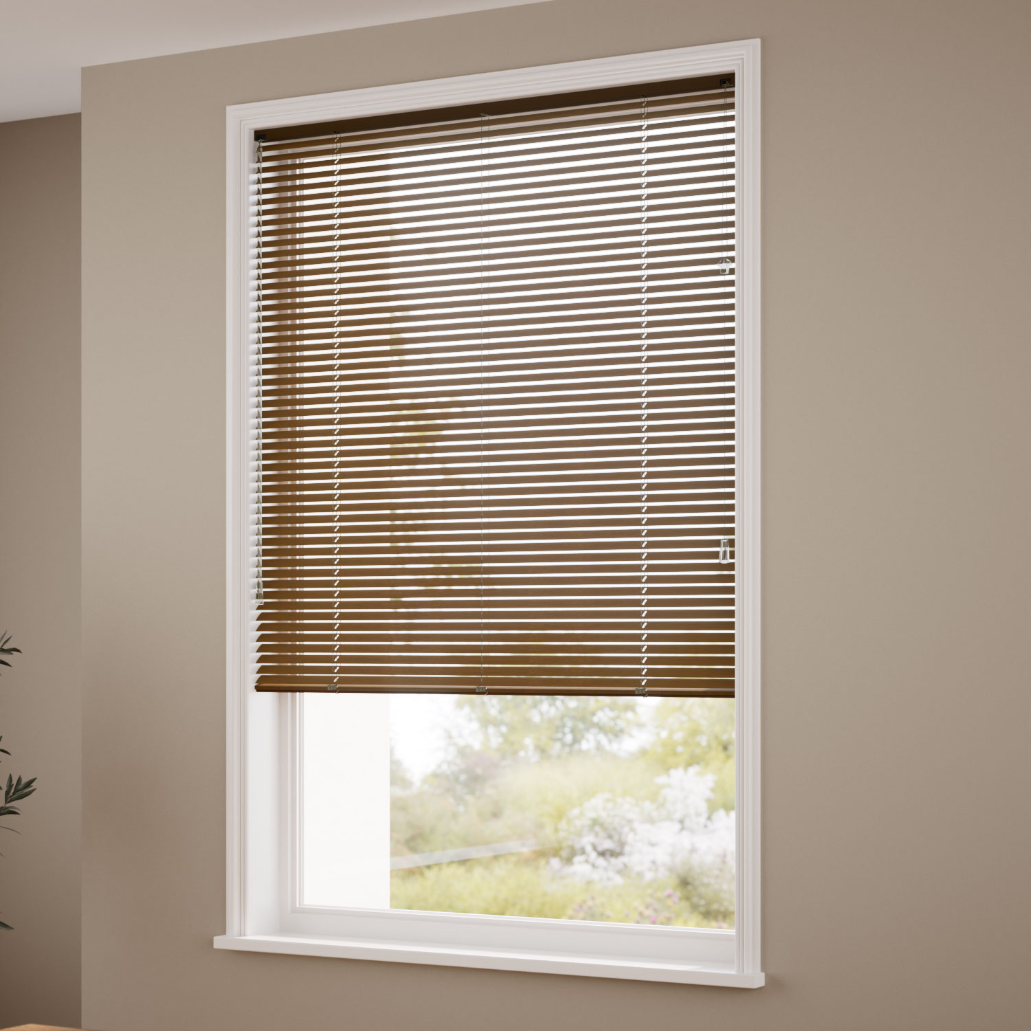 Woodgrain Walnut Venetian Blind - 25mm Slat