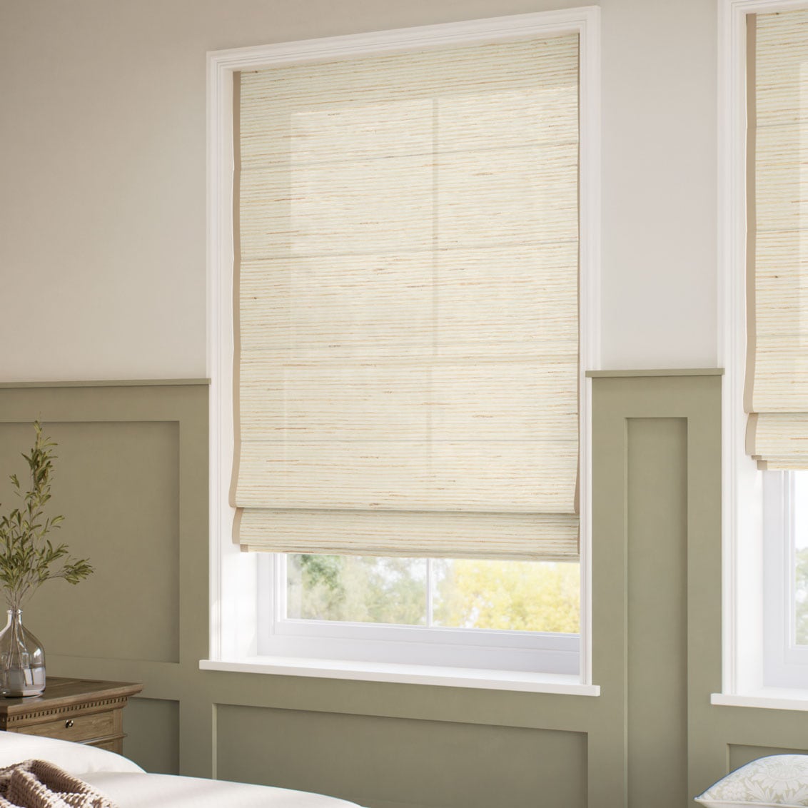 Zuri Sand & Tan Roman Blind